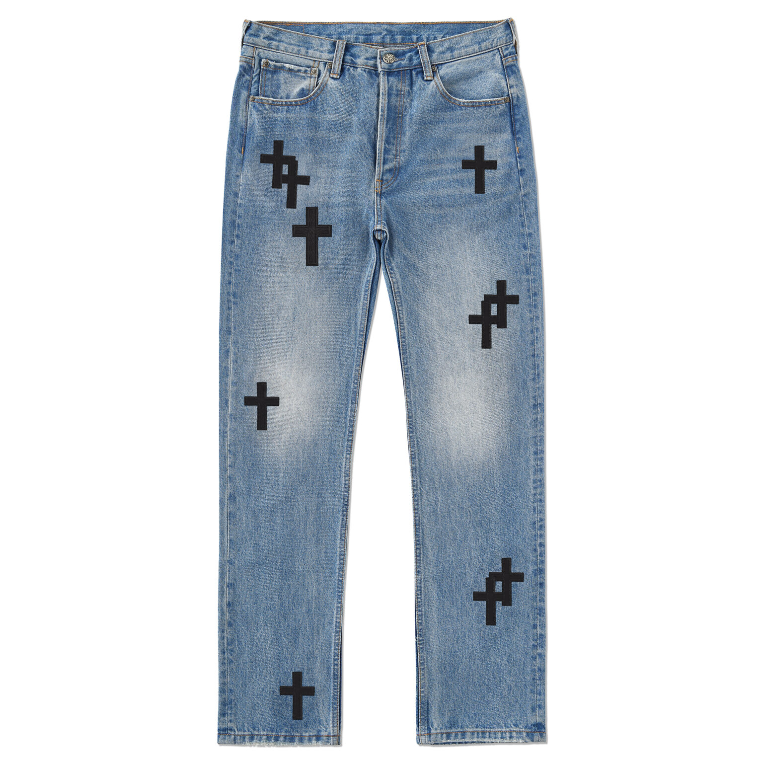 Vintage Blue Lambskin Cross Jeans - Mike Department