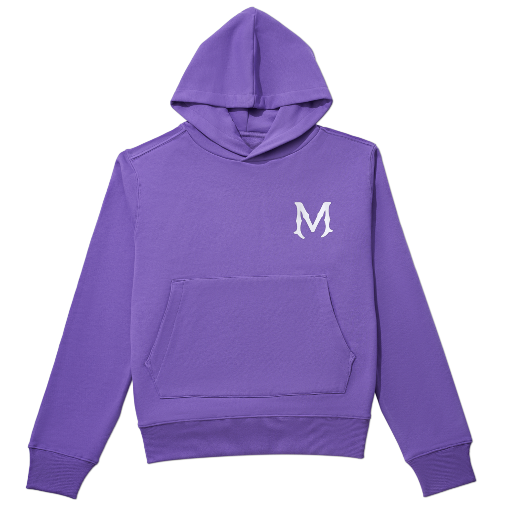 Purple Monogram Hoodie - Mike Department