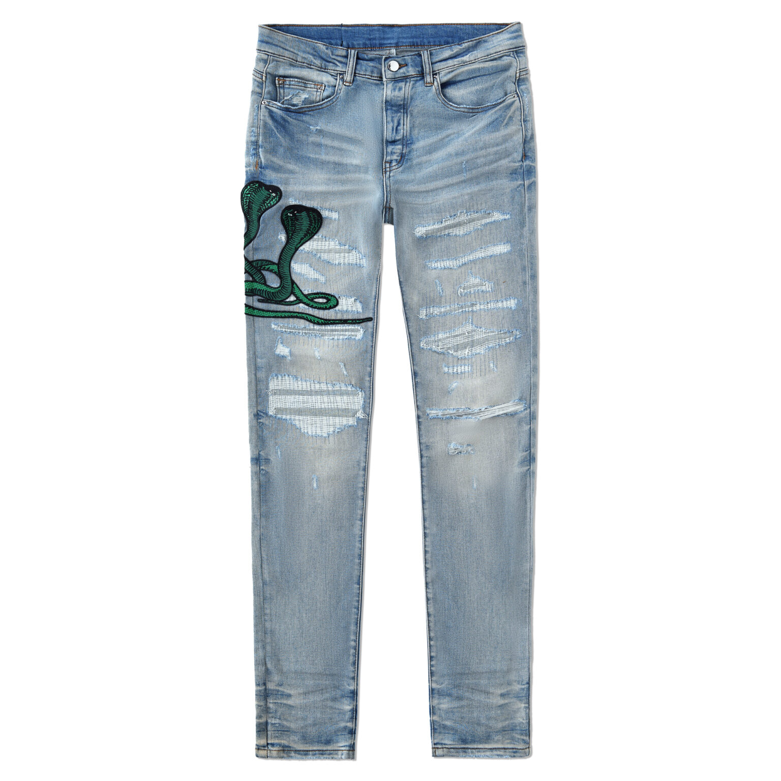 Clay Indigo Archive Snake Jeans - Mike Department