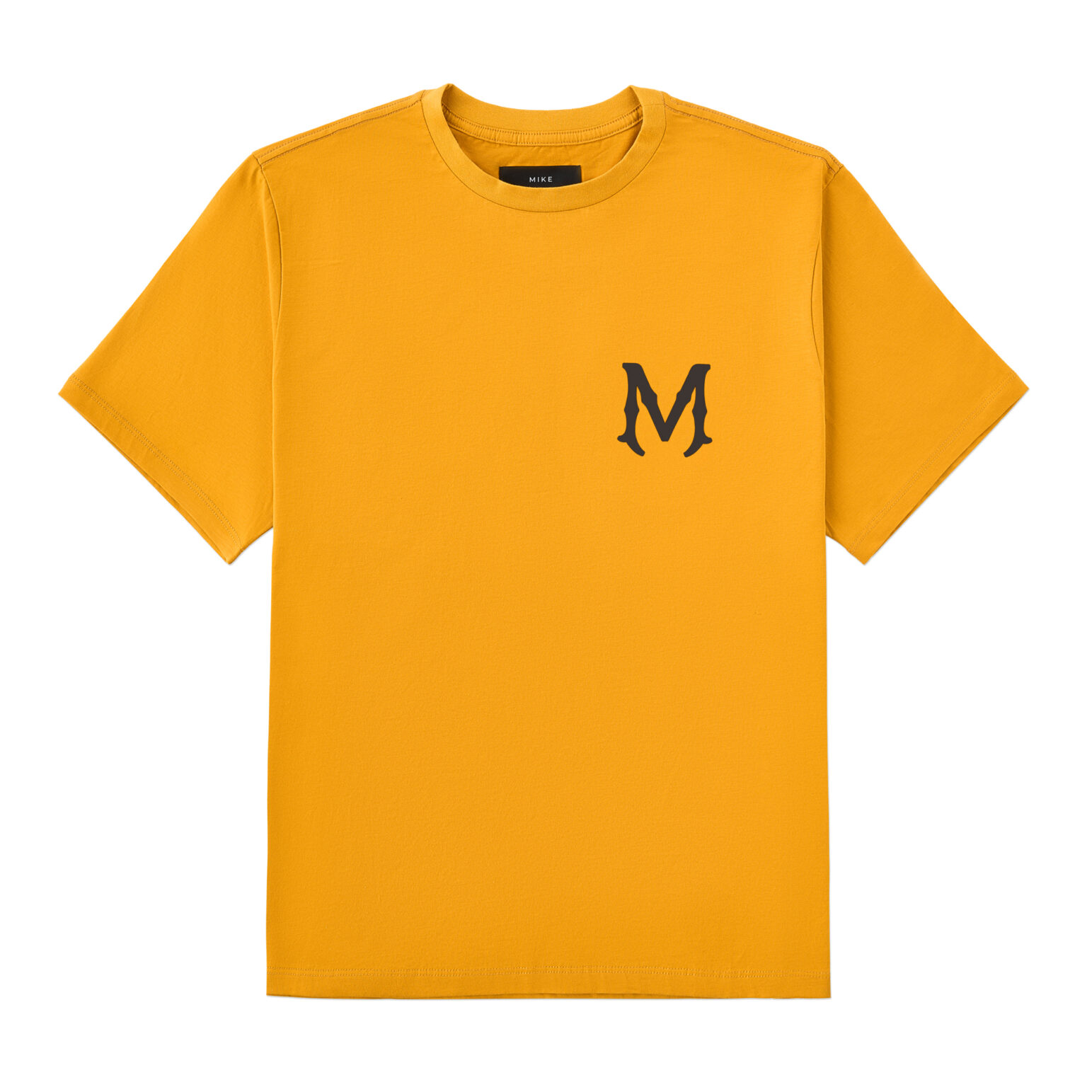 Yellow Monogram Logo Tee - Mike Department